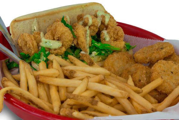 Shrimp Po' Boy | Shucks Fish House & Oyster Bar